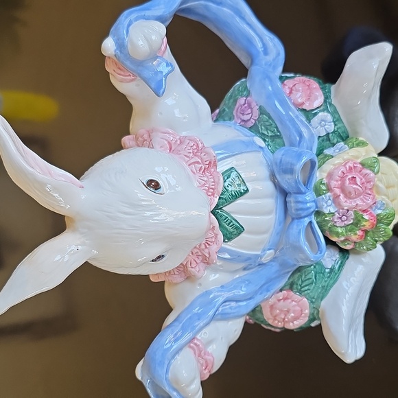 Fitz and Floyd | Kitchen | Vintage Fitz And Floyd Bloomers Bunny Teapot ...